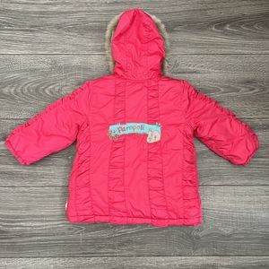 Pampolina | Jackets & Coats | Pampolina Baby Girls Pink Hooded Ski ...